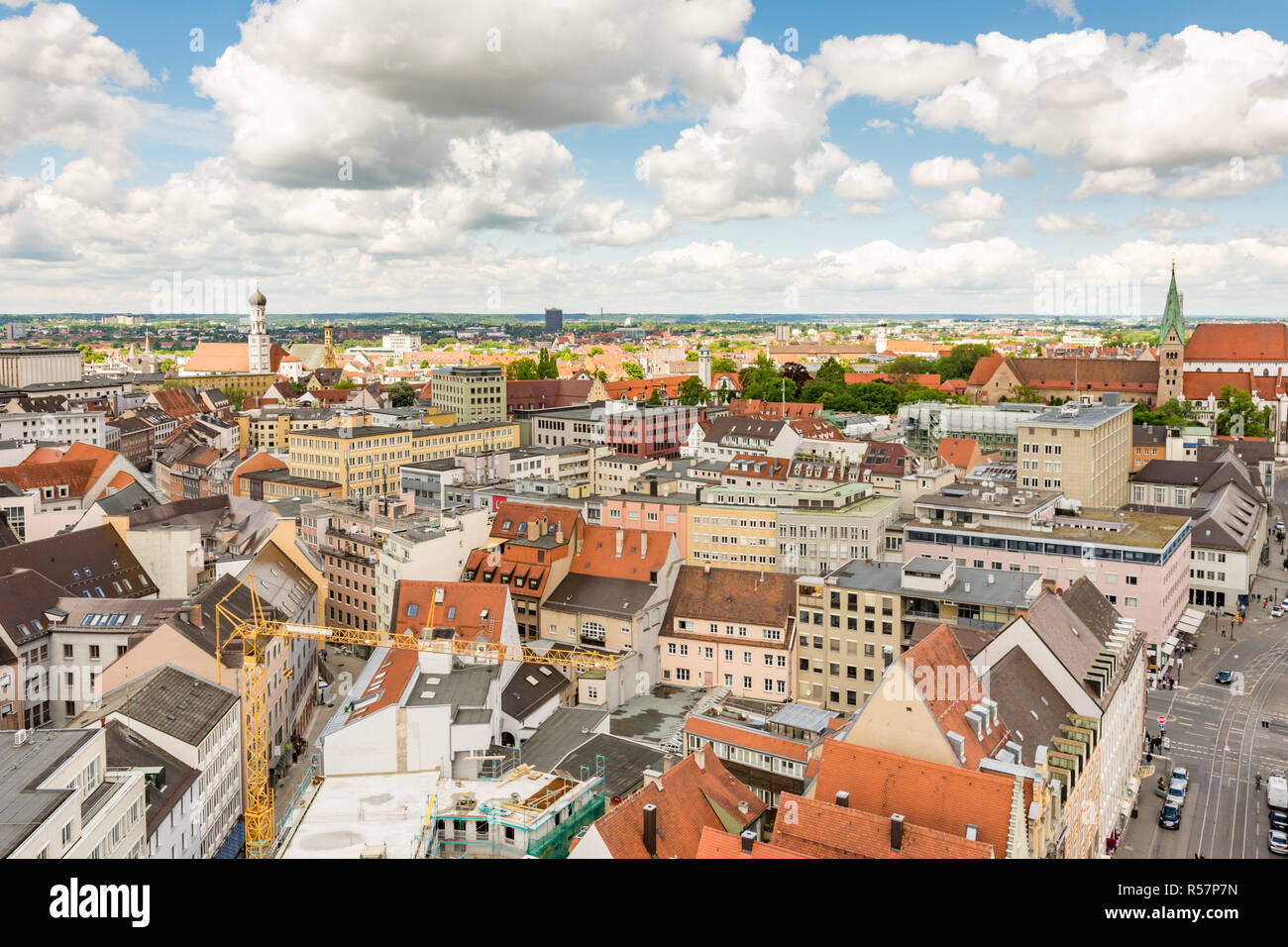 Augsburg germany rooftop town view hi-res stock photography and images ...
