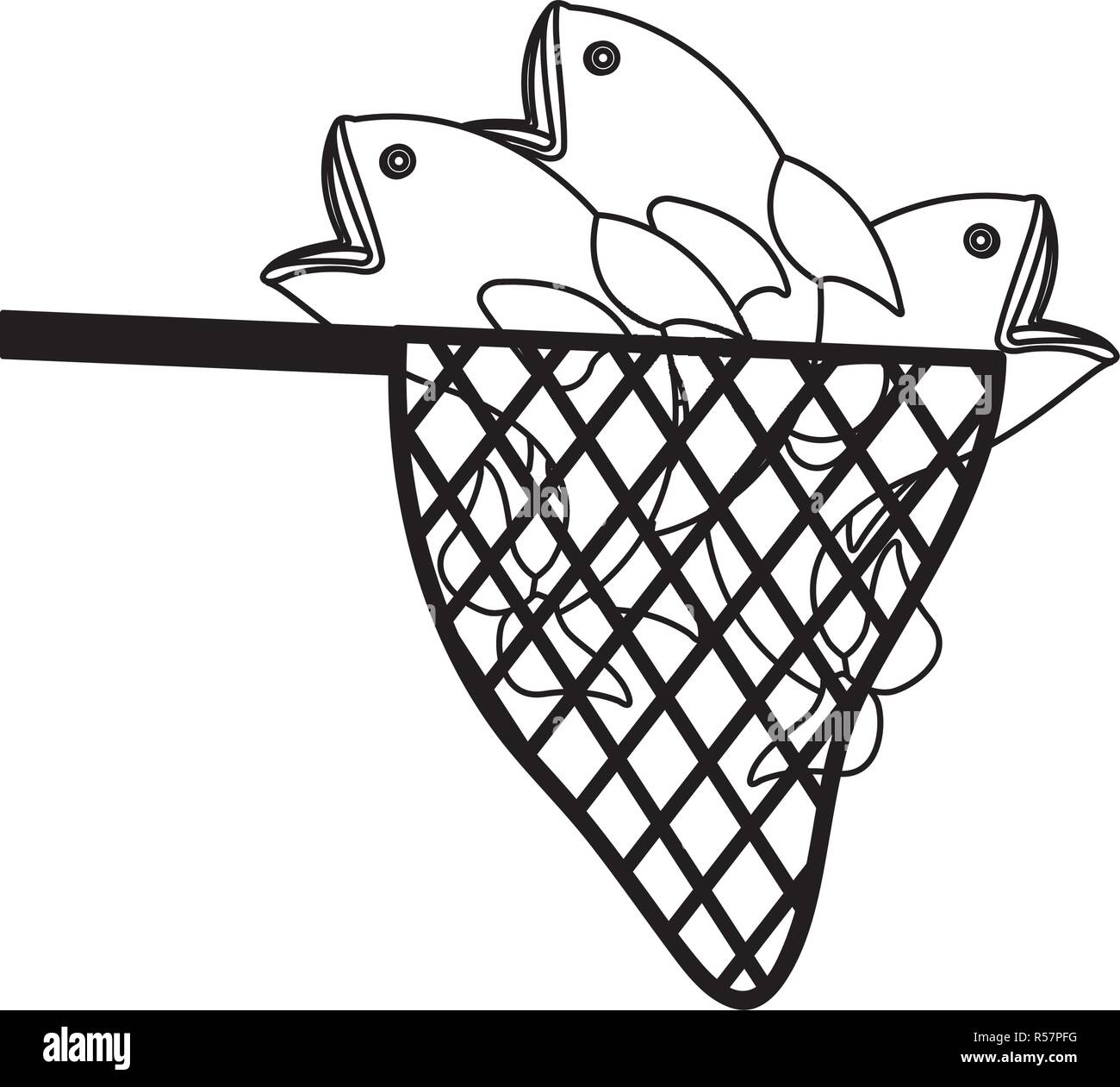 Catched fish Stock Vector Images - Alamy