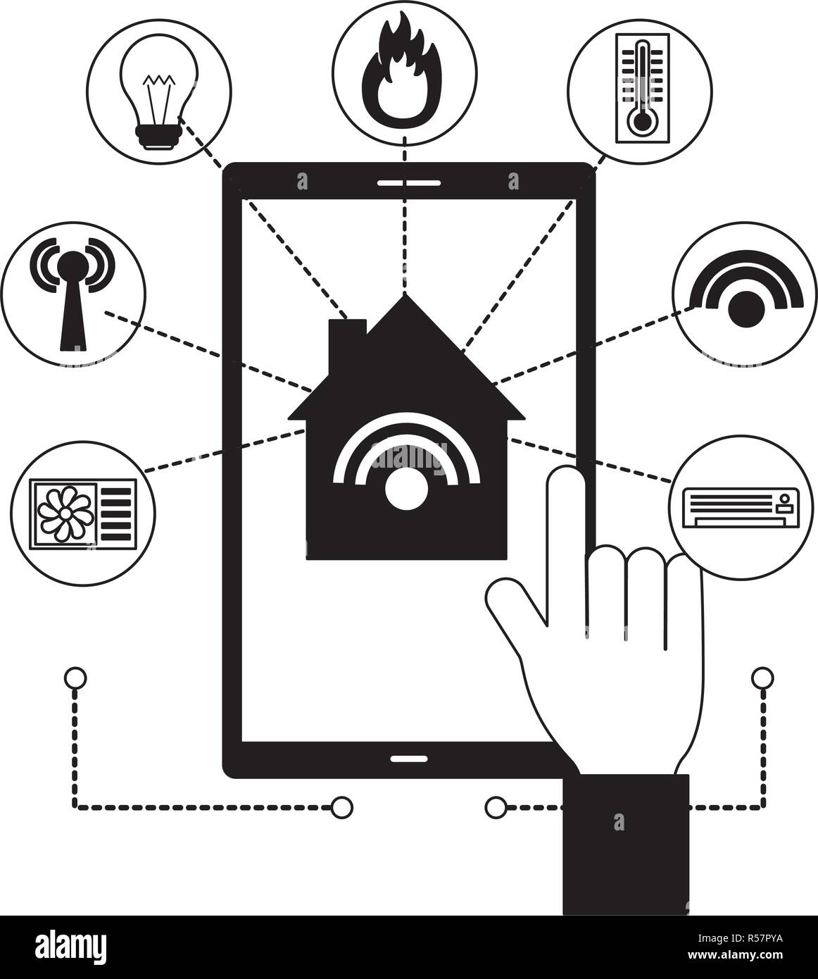smart home related Stock Vector Image & Art - Alamy
