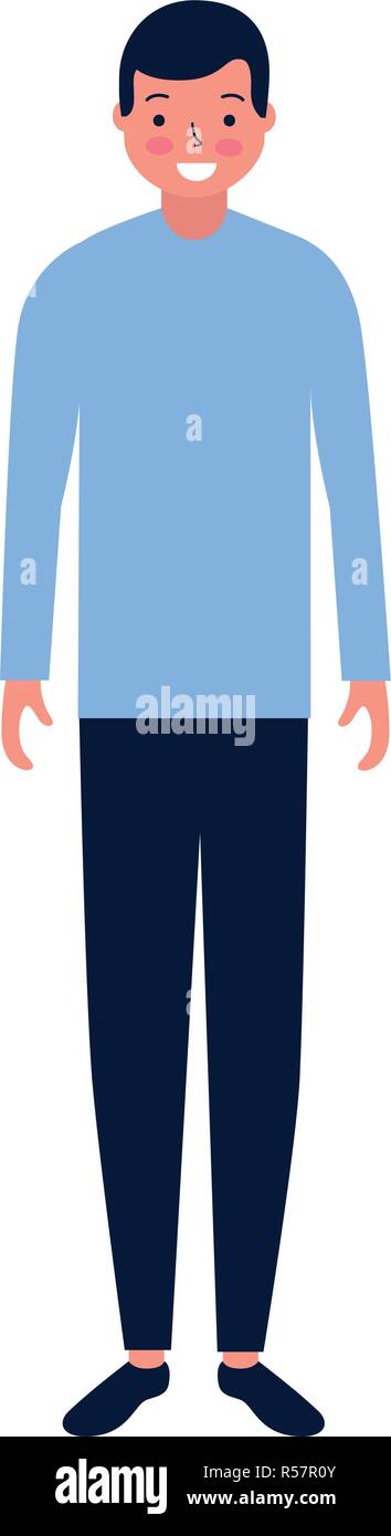 man standing character white background Stock Vector Image & Art - Alamy
