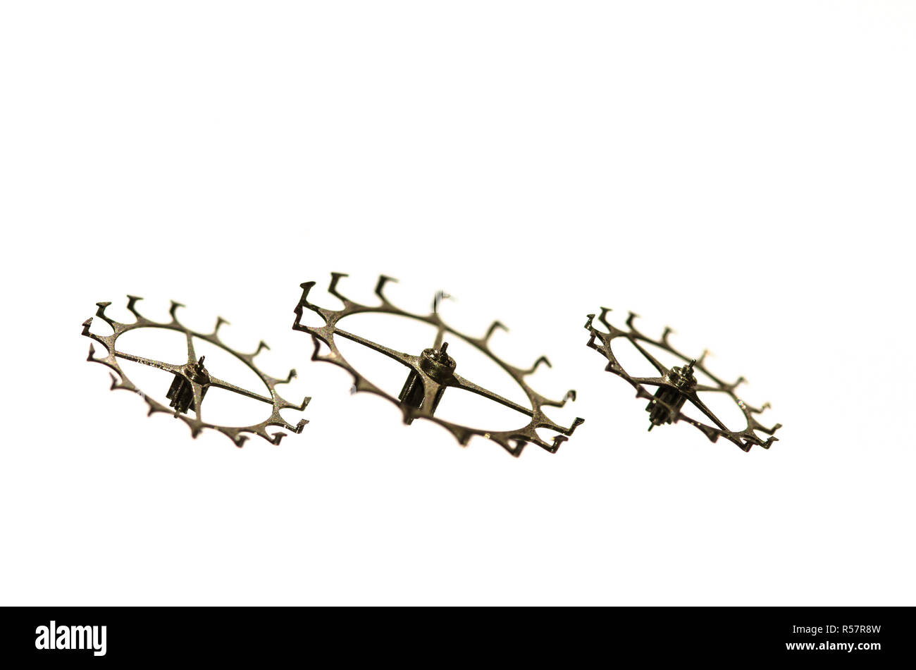 Watch Parts: Three Vintage Metallic Escape Wheels for Cylinder ...