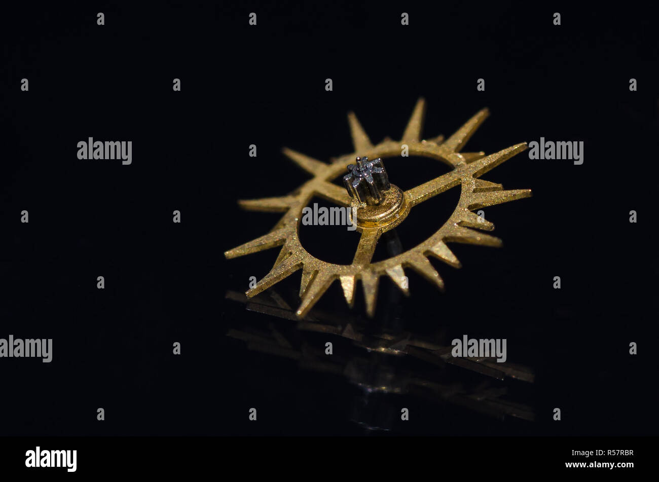 Watch Parts: Vintage Metallic Duplex Escape Wheel Stock Photo - Alamy