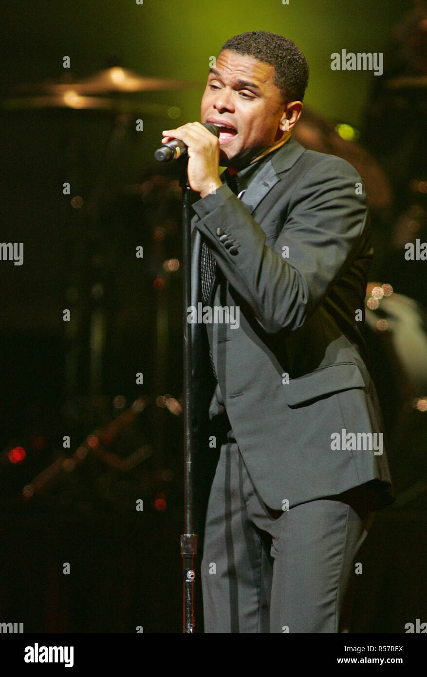 R & B singer Maxwell performs in concert at the American Airlines Arena ...