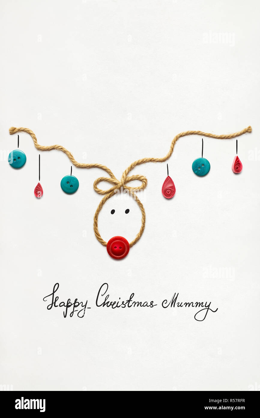 Red nose deer Stock Photo - Alamy