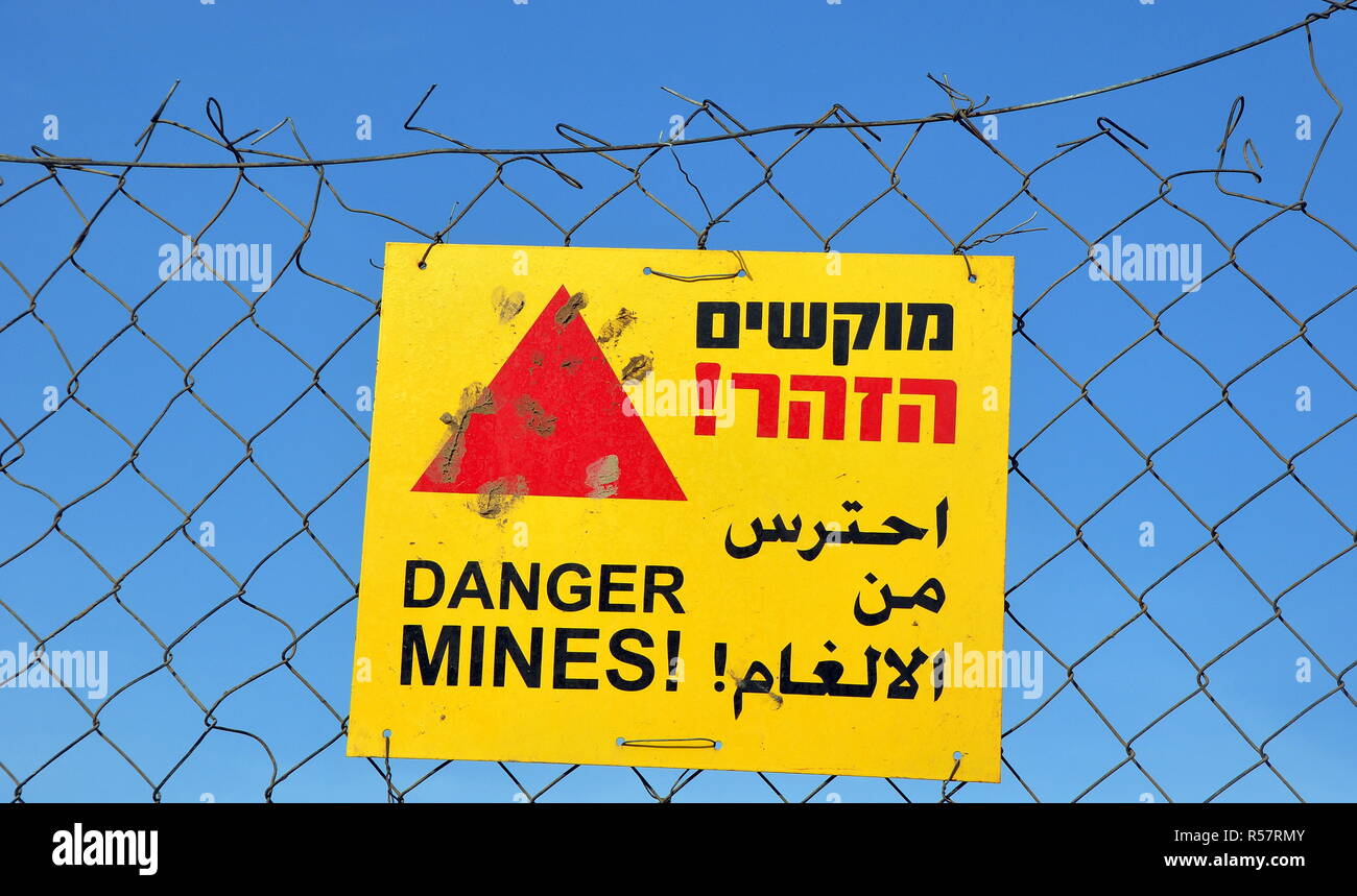 yellow warning sign Stock Photo - Alamy