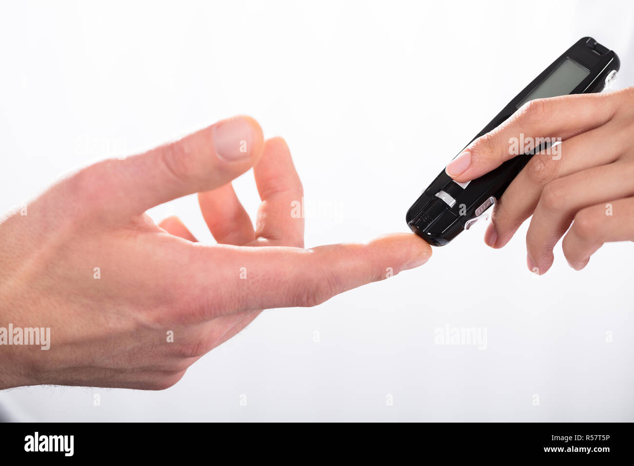 Finger Prick For Glucose Sugar Measuring Level Blood Test Stock Photo ... Finger Prick For Glucose Sugar Measuring Level Blood Test Stock Photo ...