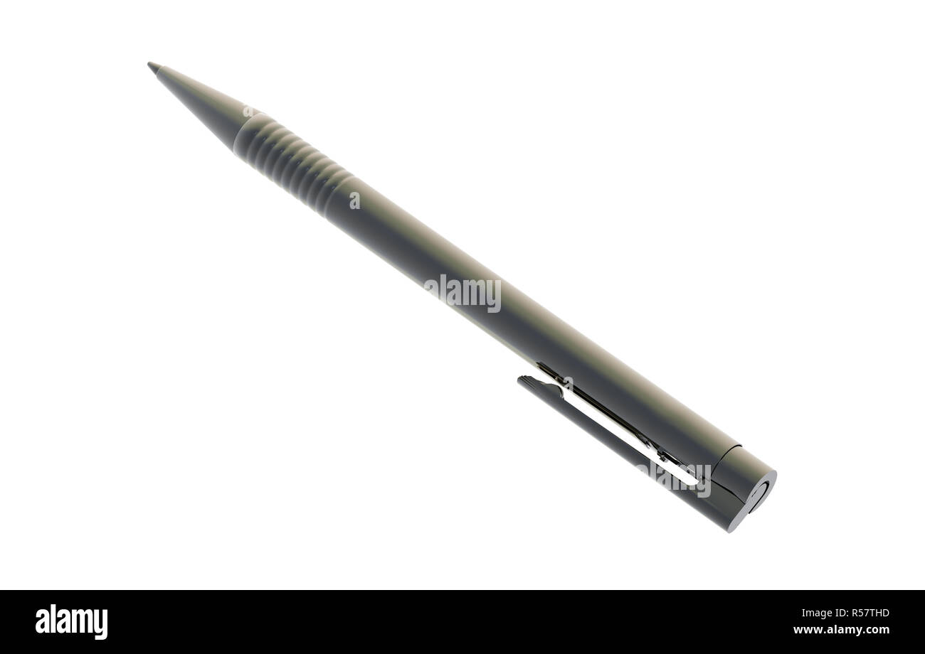 silver pen isolated Stock Photo - Alamy
