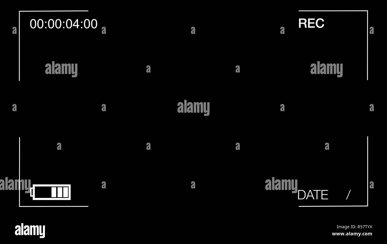 Camera viewfinder digital overlay display - 4k. Luma matte included ...