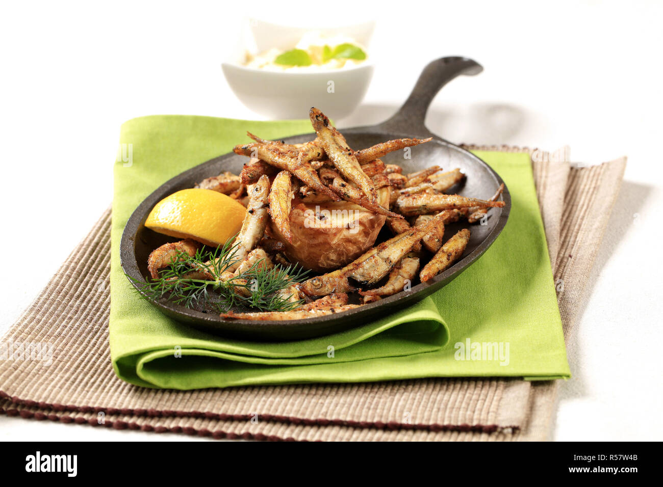 Crispy fried anchovies Stock Photo - Alamy