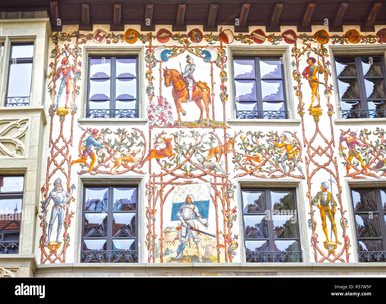 Historical painted building lucerne hi-res stock photography and images ...
