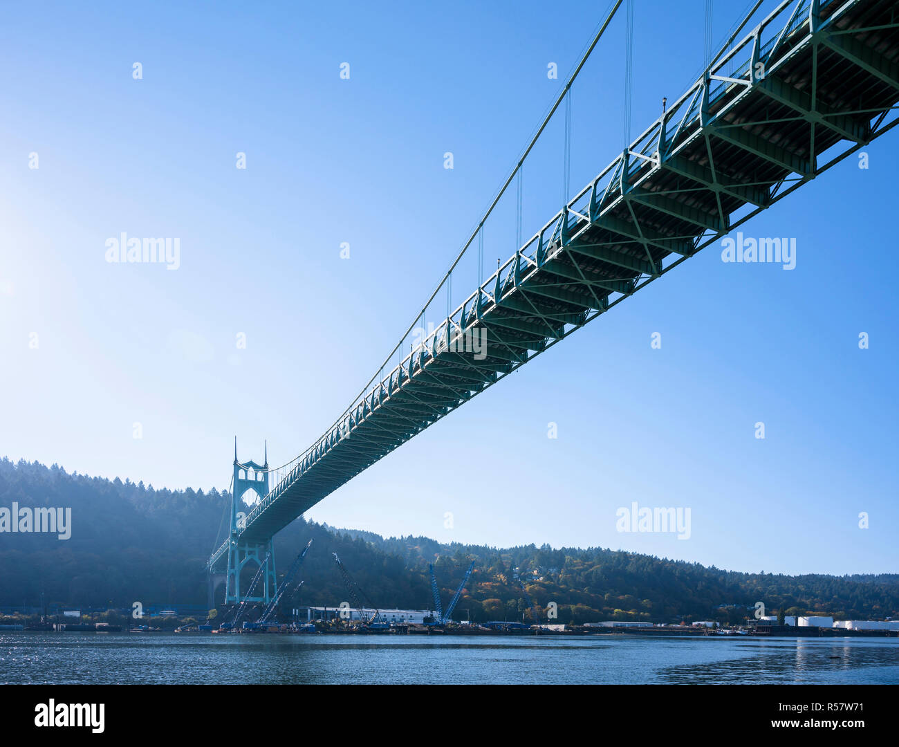 High powerful arch support of a gothic style long transport St Johns ...