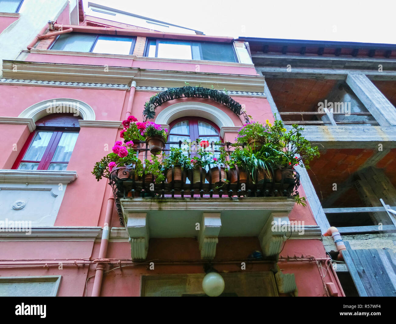 Beautiful balcony in Italy Stock Photo - Alamy