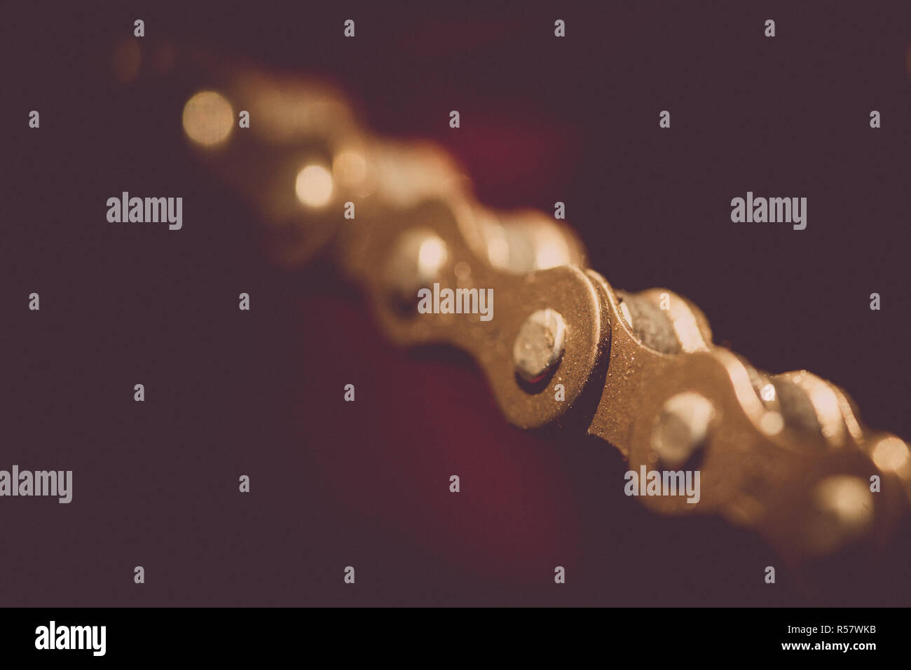 Bicycle chain detail Stock Photo - Alamy