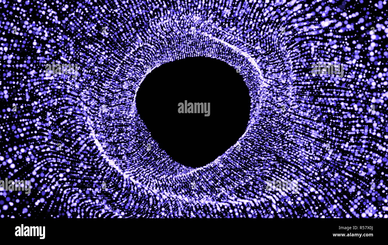 Abstract background with flow particles. Digital backdrop Stock Photo ...