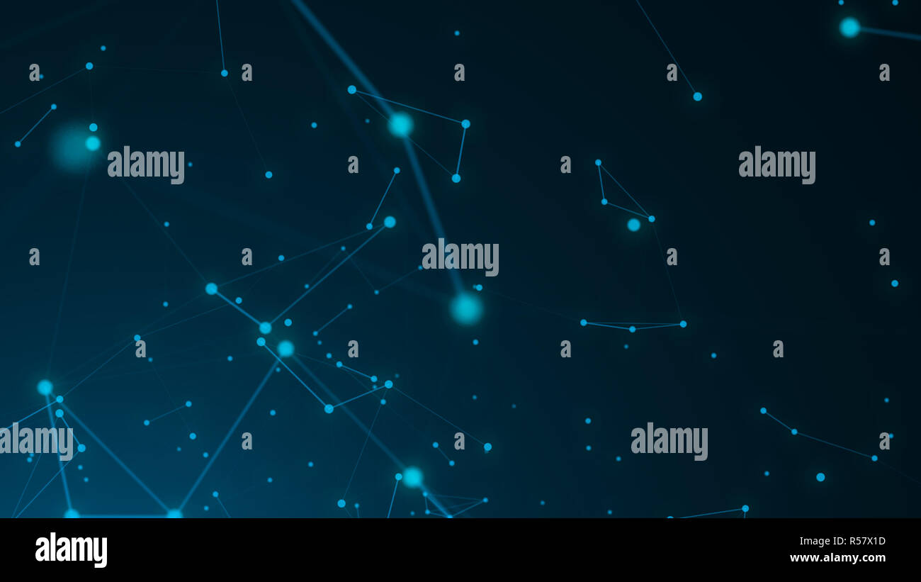 Abstract connected dots. Technology concept. Digital backdrop Stock ...