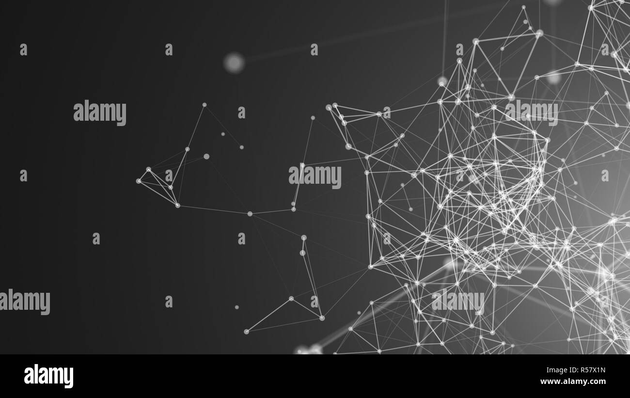 Abstract connected dots. Technology concept. Digital backdrop Stock ...