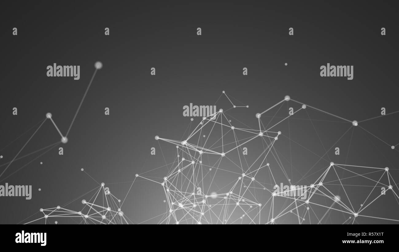 Abstract connected dots. Technology concept. Digital backdrop Stock ...