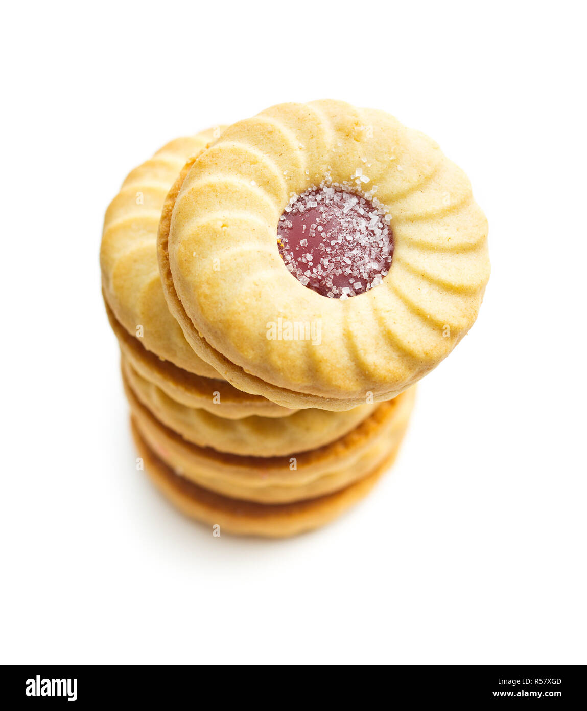 Jam ring biscuits Stock Photo - Alamy