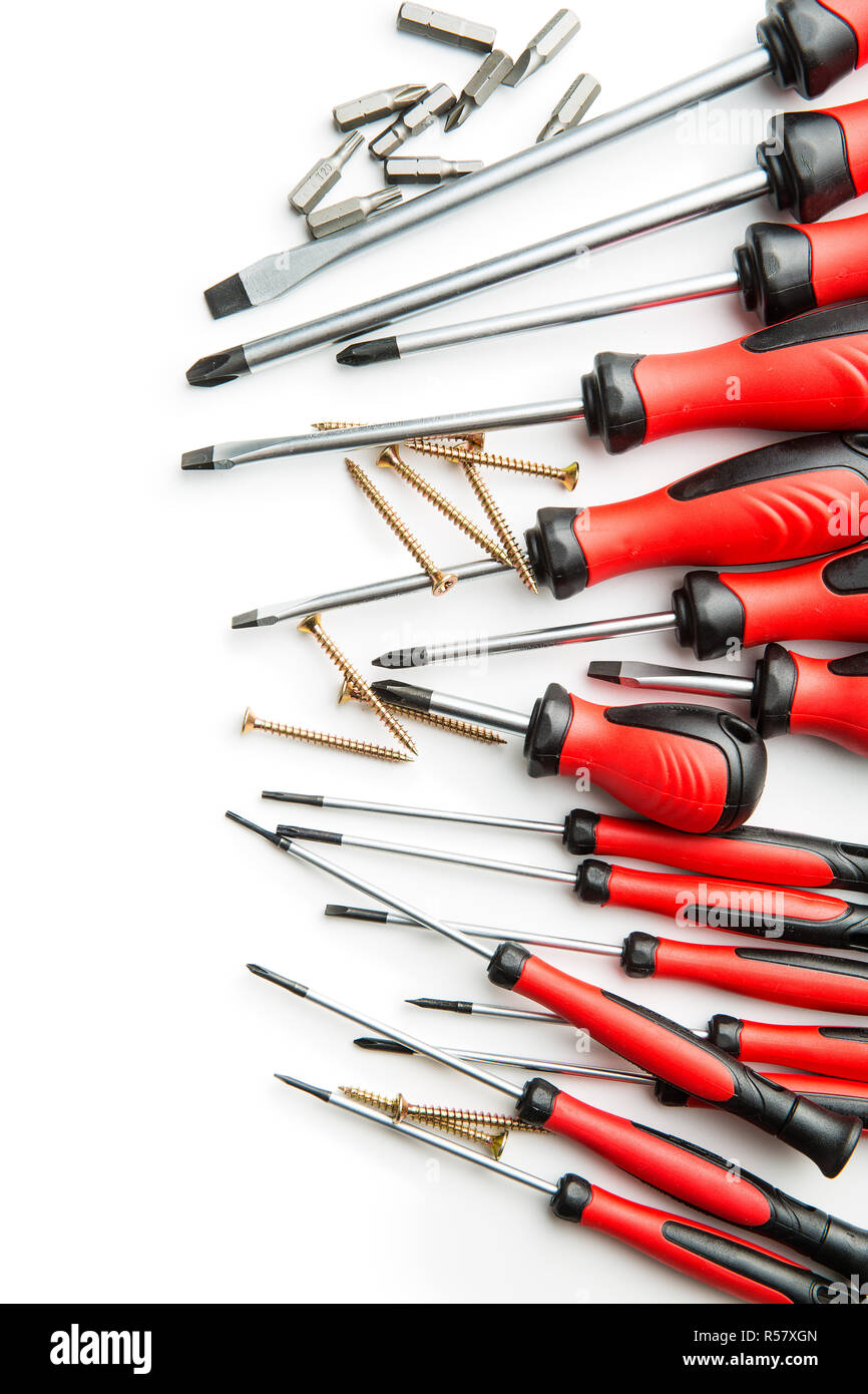 The hand screwdrivers Stock Photo - Alamy
