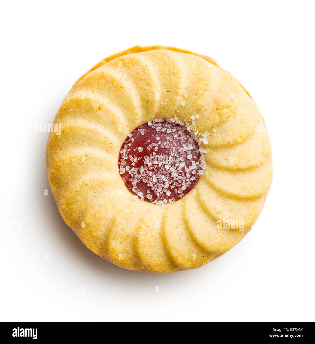 Jam ring biscuit Stock Photo - Alamy