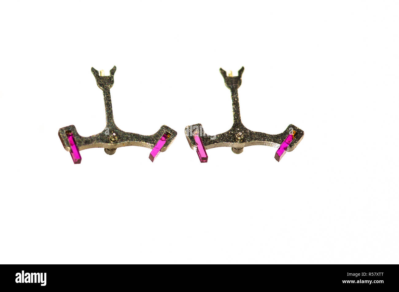 Watch Parts: Two Vintage Metallic Pallet Forks on White Background ...