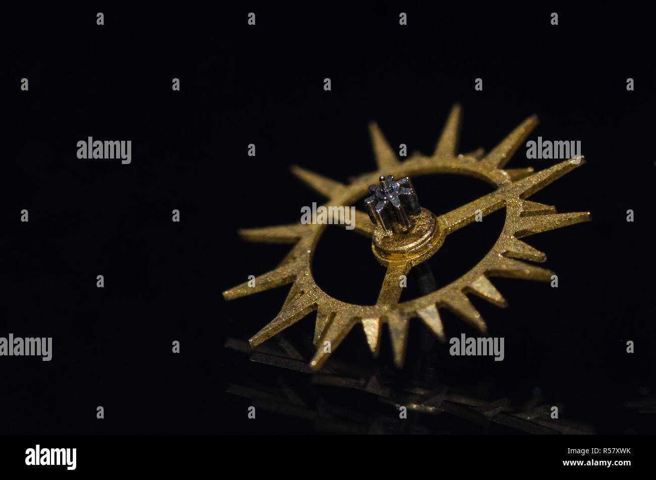 Watch Parts: Vintage Metallic Duplex Escape Wheel Stock Photo - Alamy