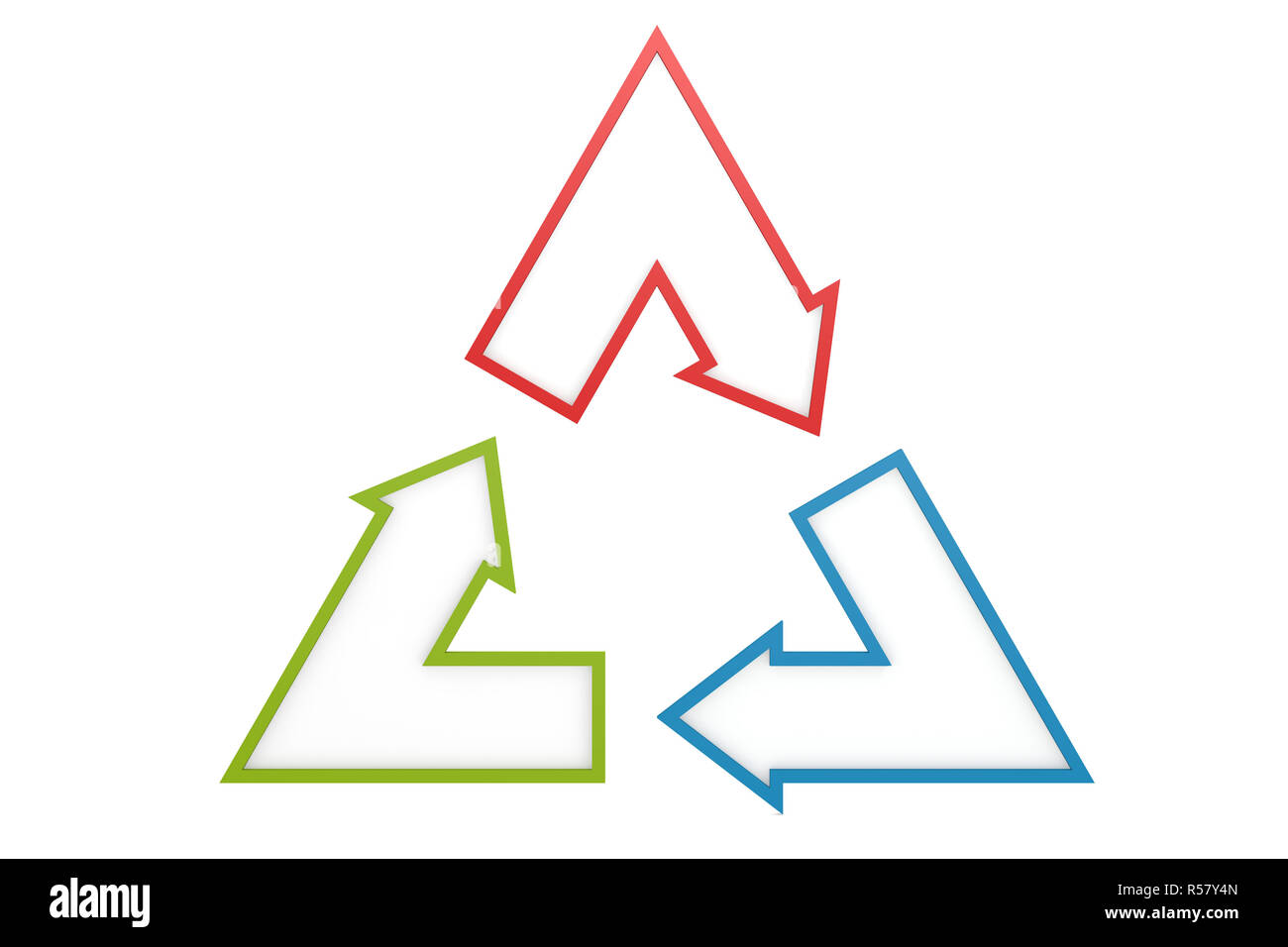 Triangle arrow, isolated Stock Photo - Alamy