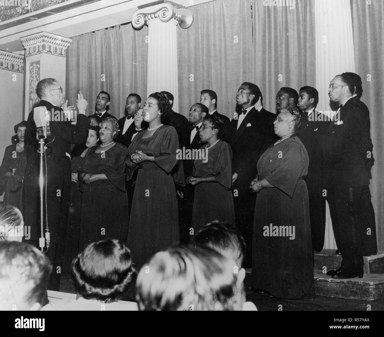Original caption: The Hall Johnson Choir gave a concert at the Vienna ...