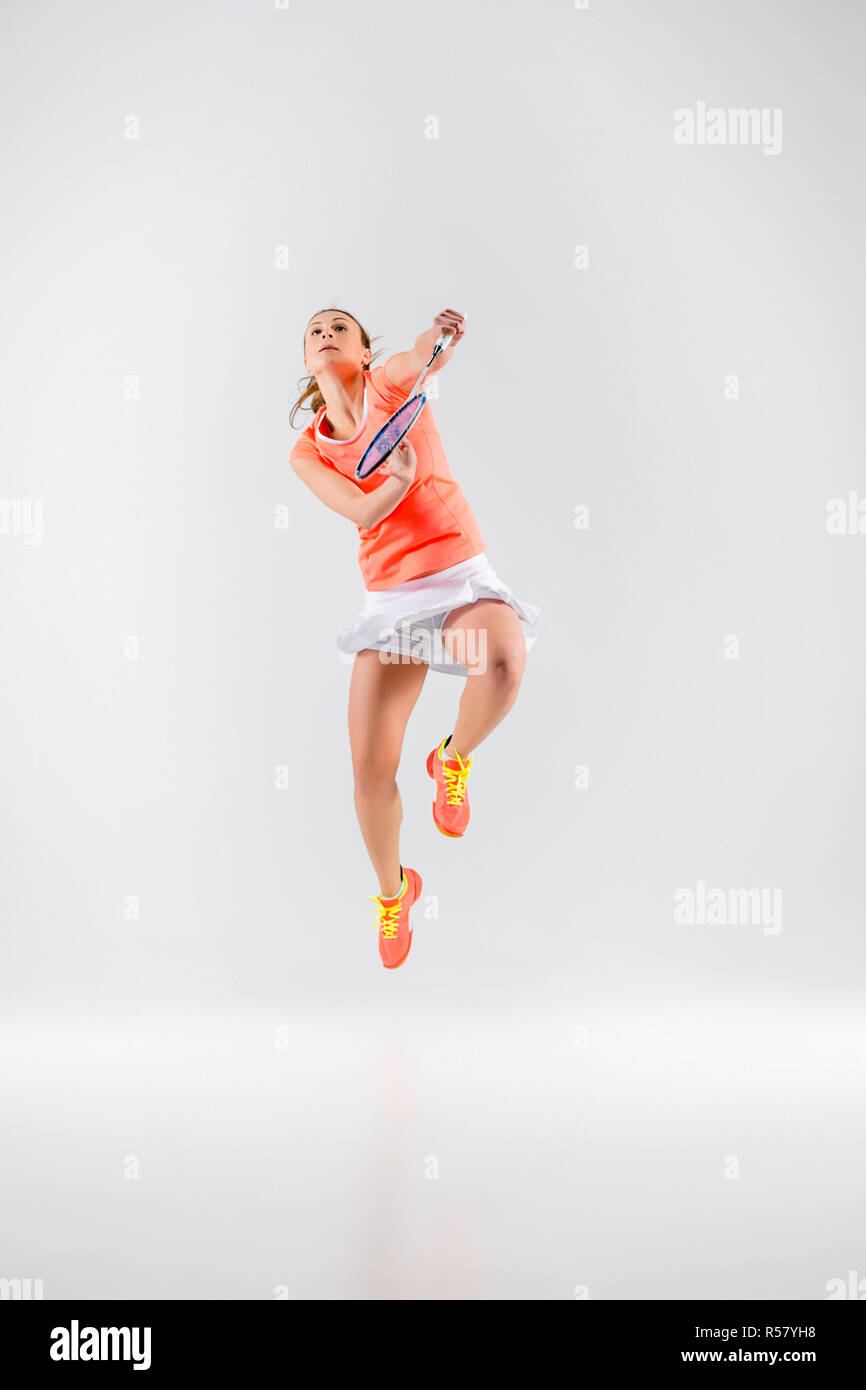 Badminton player nice active girl hi-res stock photography and images ...