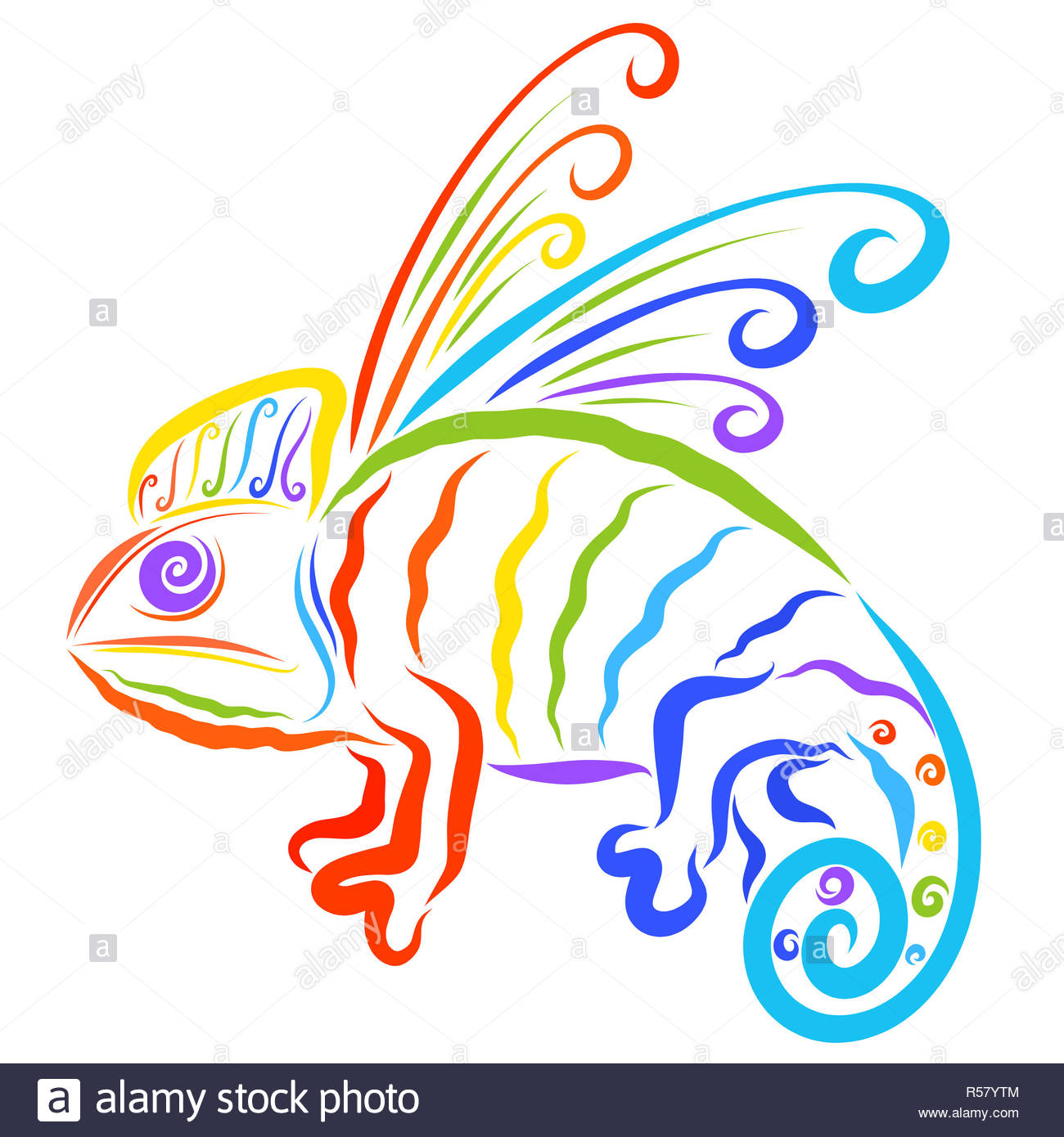 Illustration Chameleon Stock Photos & Illustration Chameleon Stock ...