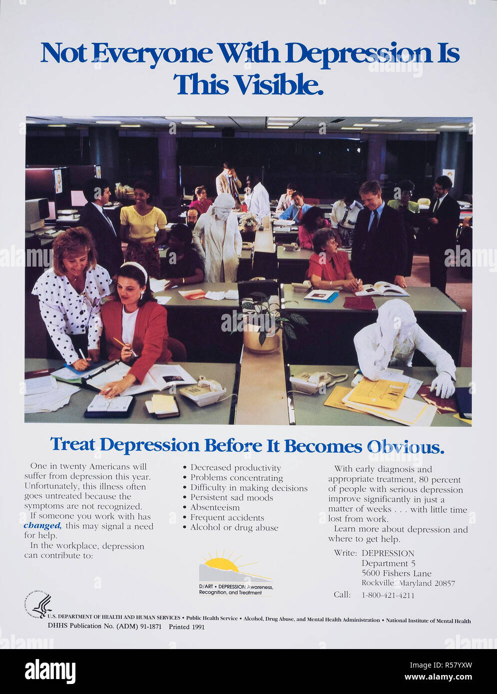 Historical mental health poster hi-res stock photography and images - Alamy