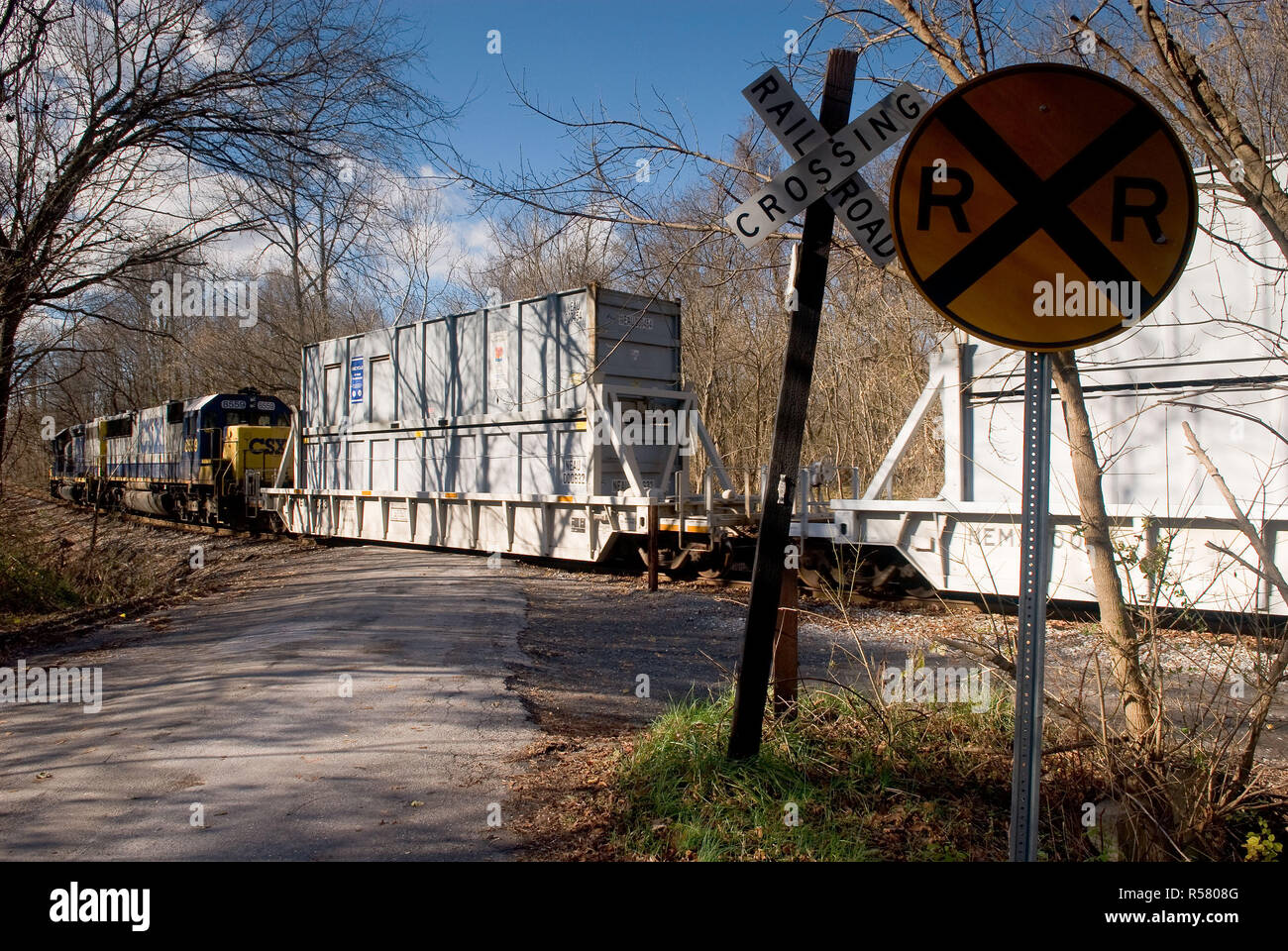 Csx Freight Train Railroad Crossing High Resolution Stock Photography ...