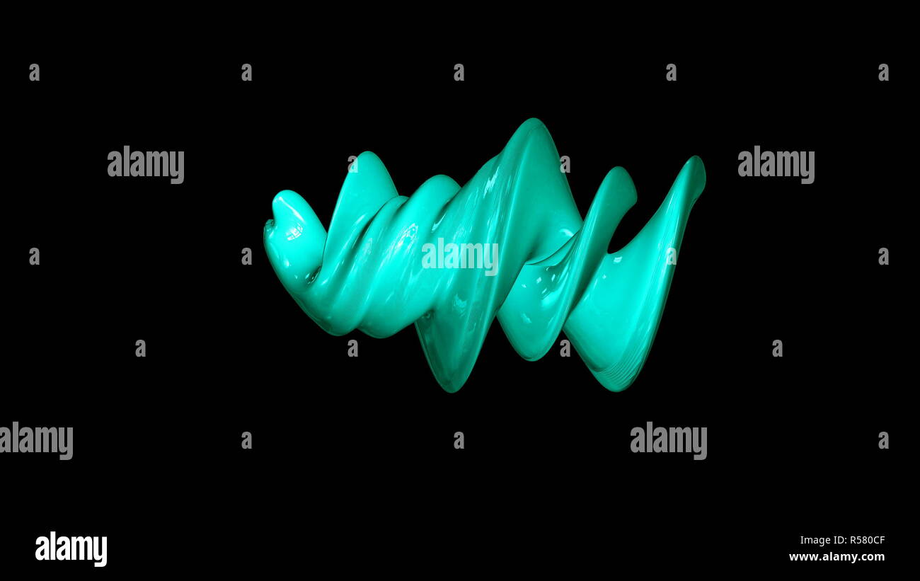 Abstract spiral three-dimensional element Stock Photo - Alamy