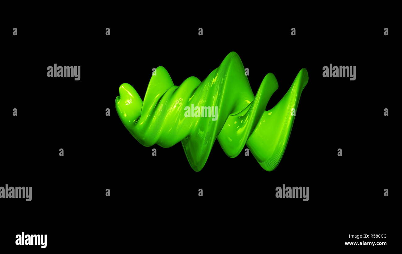 Abstract spiral three-dimensional element Stock Photo - Alamy