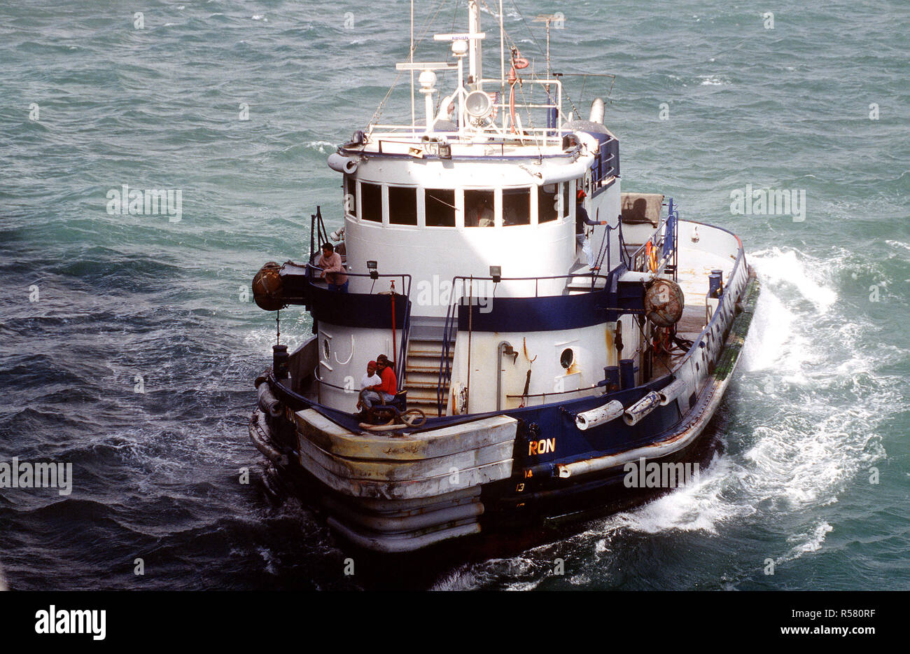 1994 - MOGADISHU, SOMALIA... 4 Feb 1994... UNOSOM II. A tugboat from ...