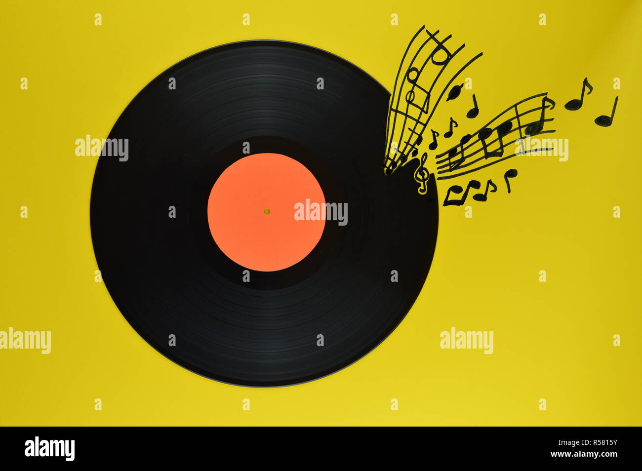 Colorful music design with stave hi-res stock photography and images ...