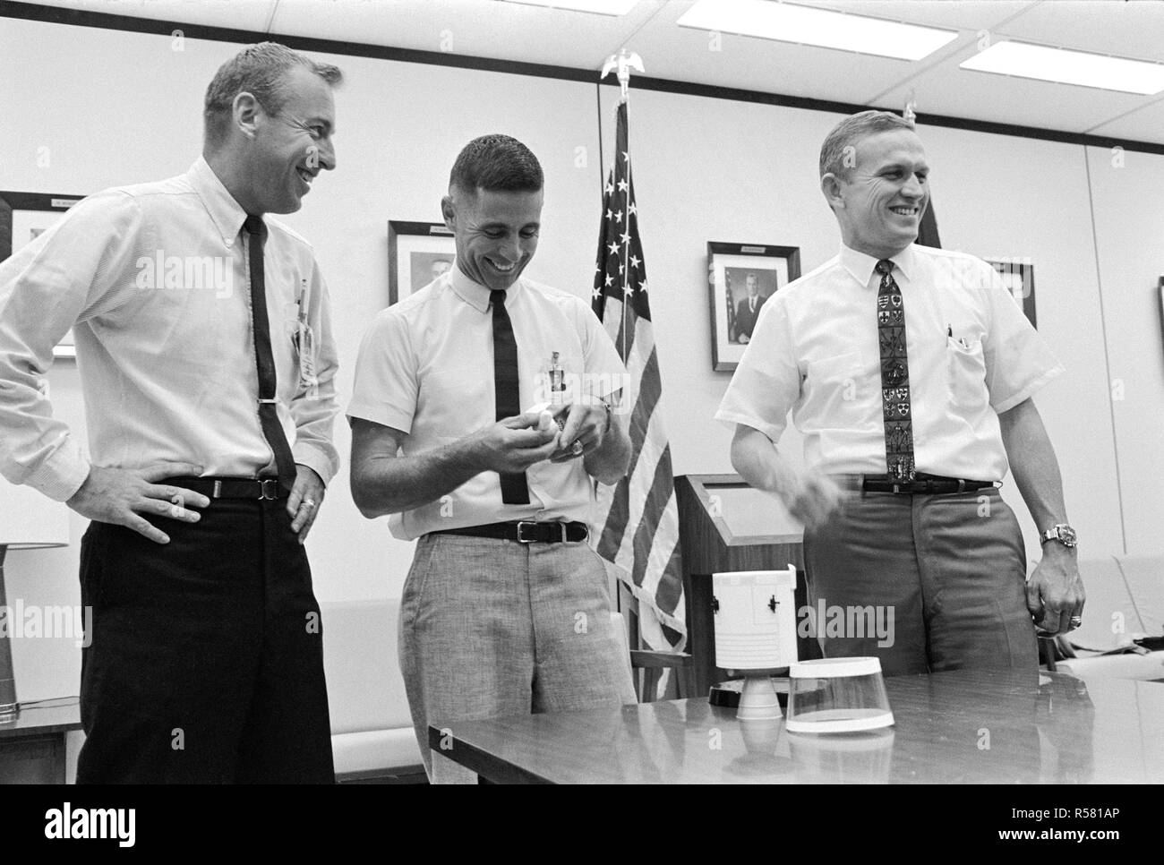 (18 Oct. 1968) --- The prime crew of the Apollo 8 mission is ...