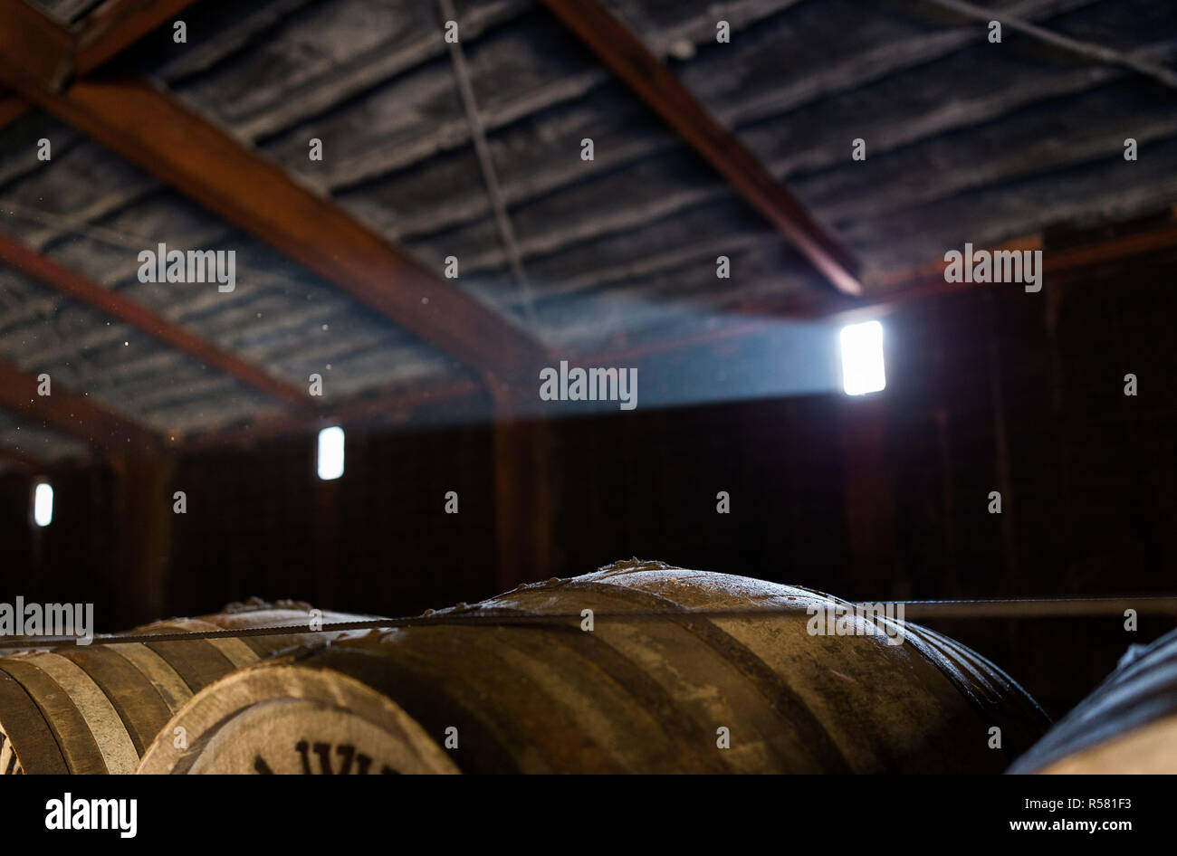 Wooden beer barrel Stock Photo - Alamy
