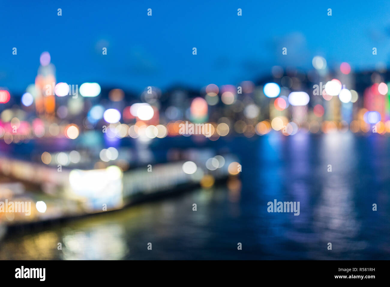 Blur view of Hong Kong Stock Photo - Alamy