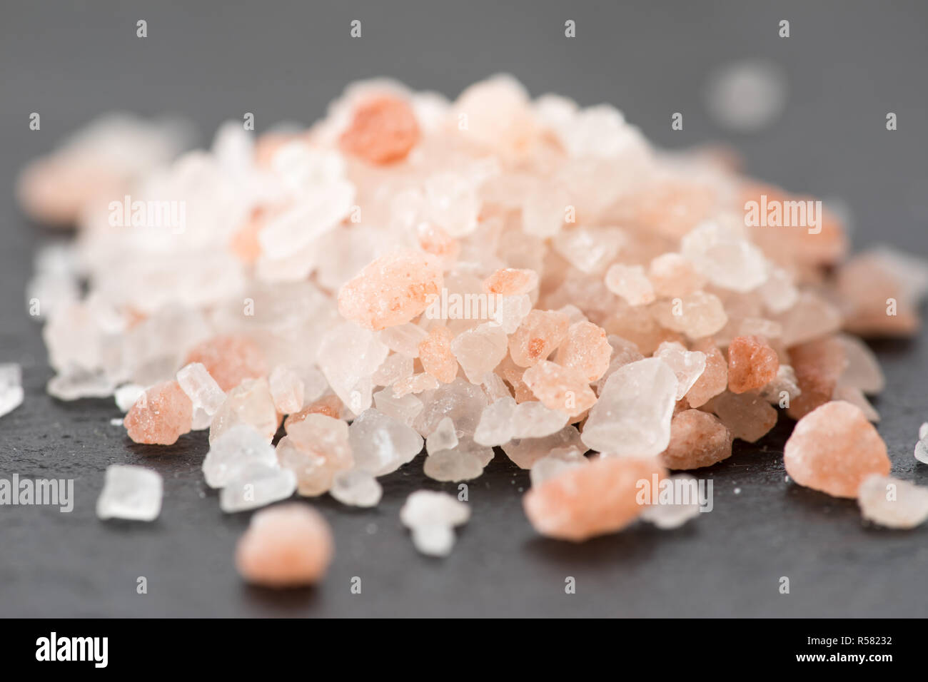 Himalayan pink crystal salt. Pink Salt Background Stock Photo - Alamy