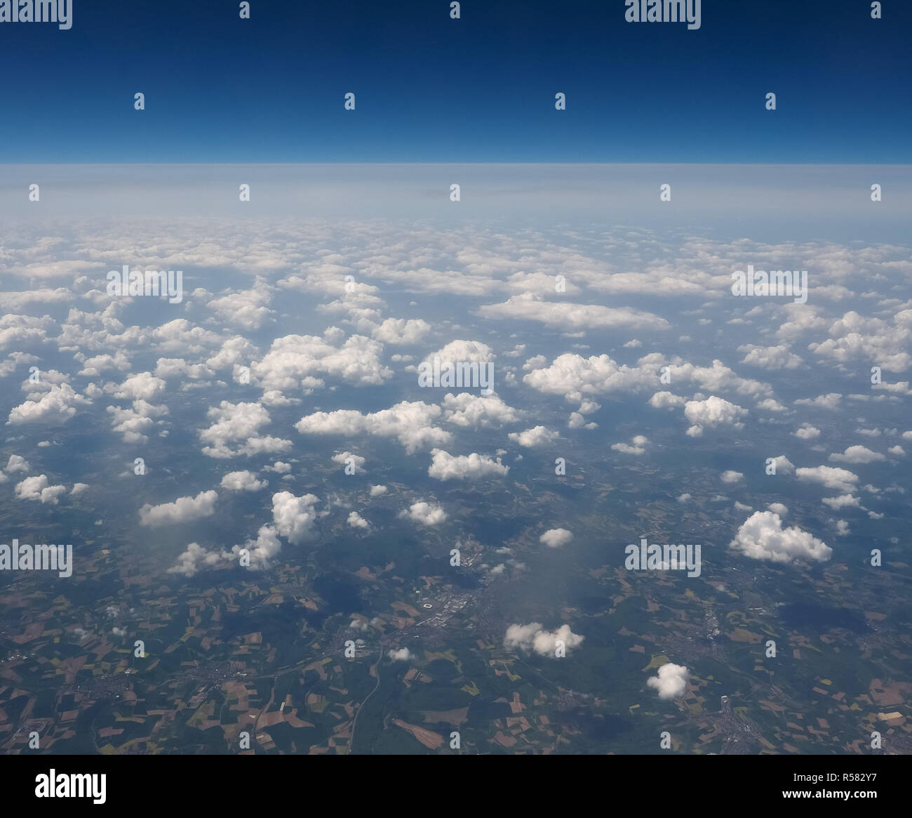 clouds seen from plain Stock Photo - Alamy