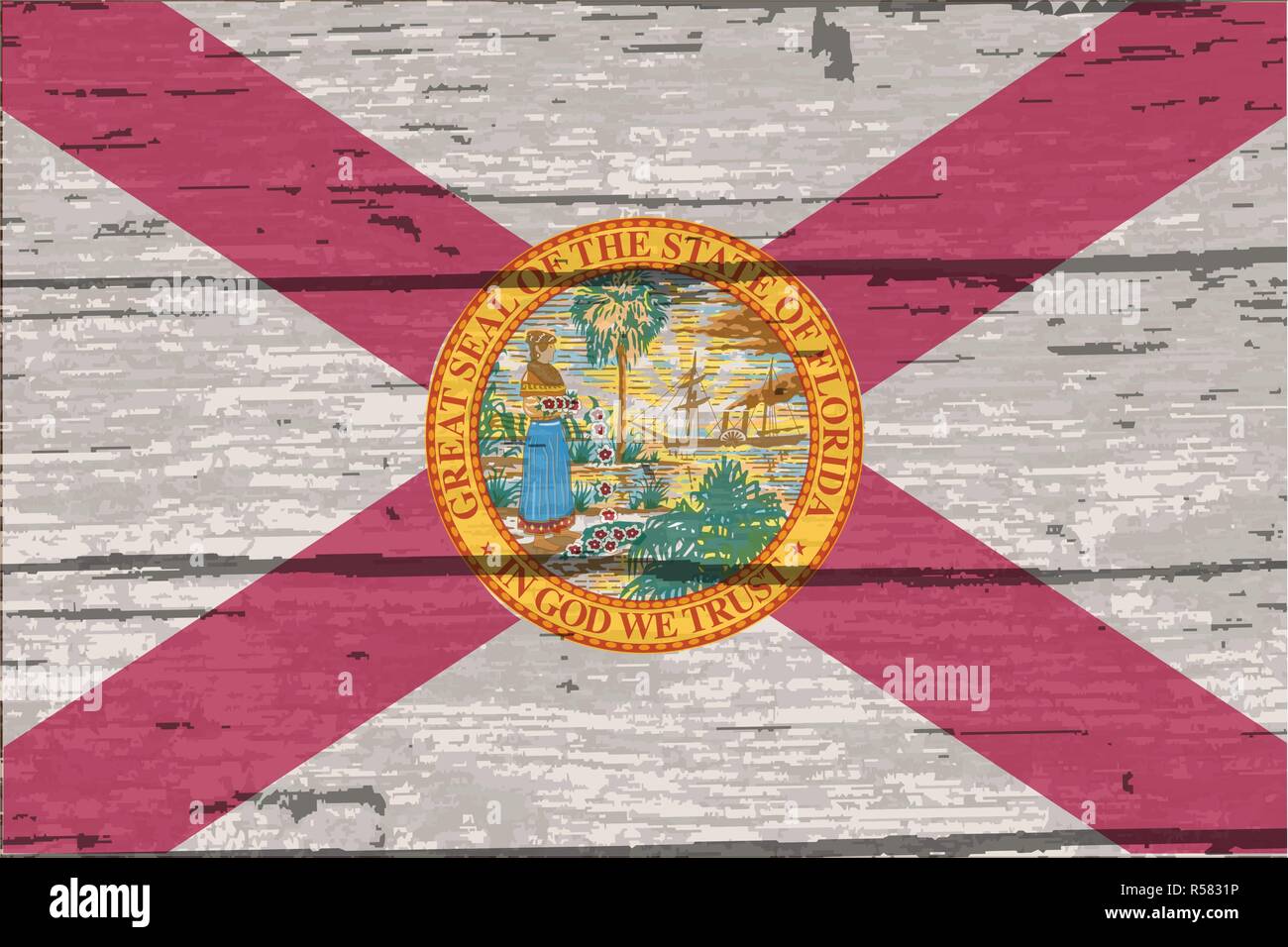 Florida state flag Stock Vector Images - Alamy