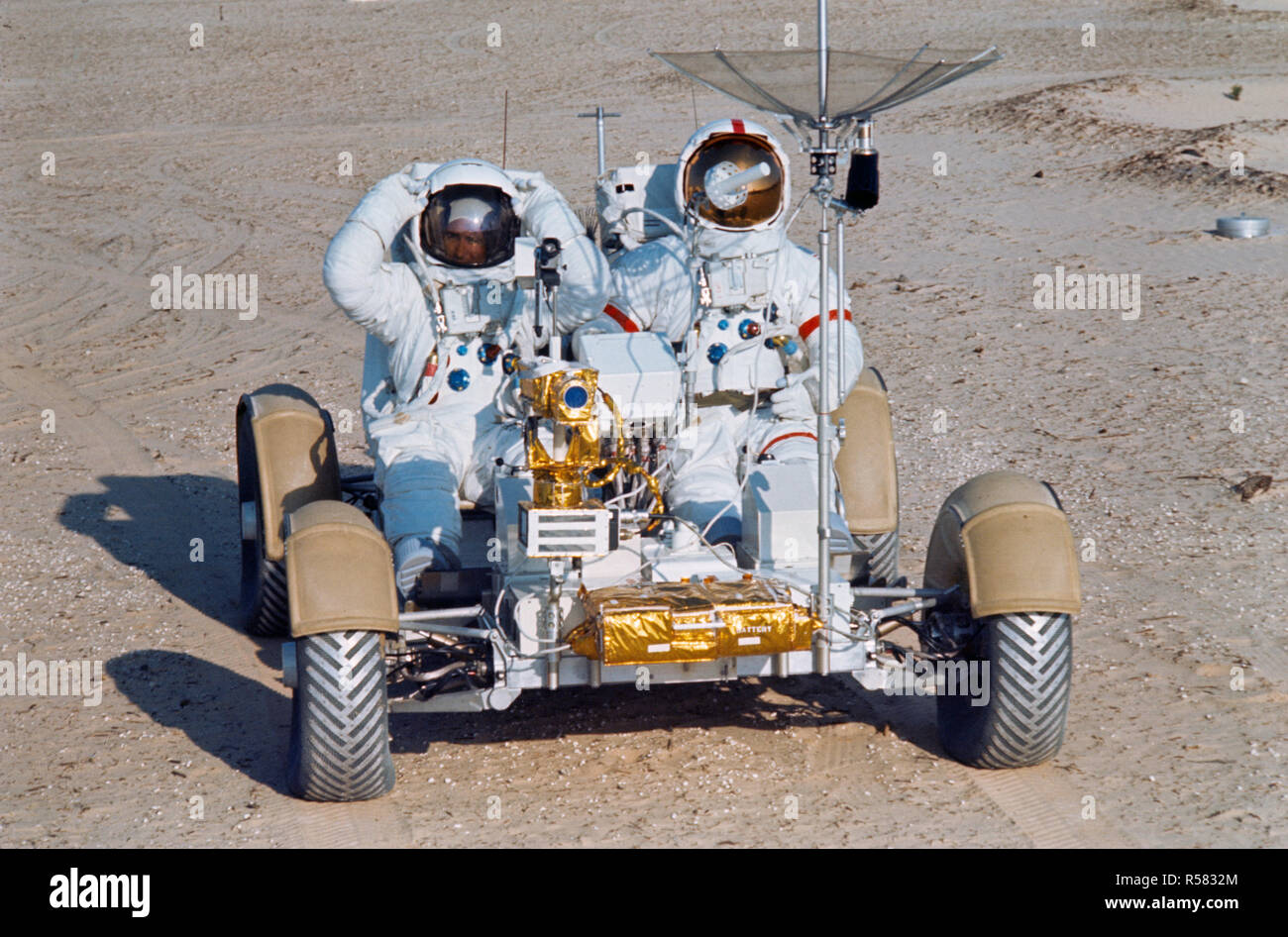 (June 1971) --- Astronauts David R. Scott (right), commander, and James ...