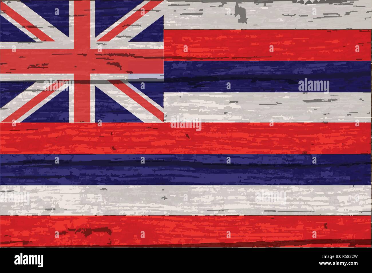 The flag of the USA state of Hawaii Stock Vector Image & Art - Alamy