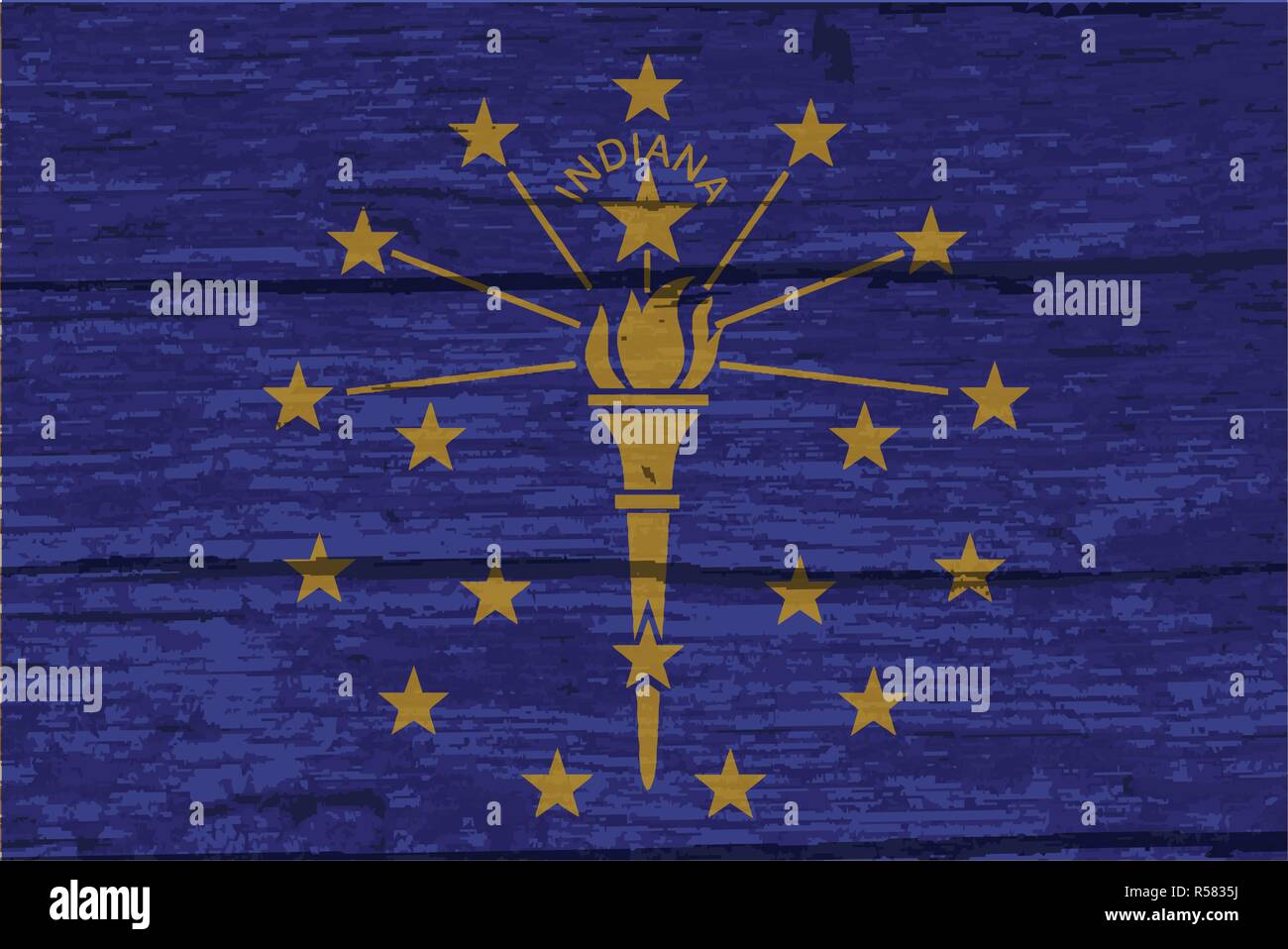 Indiana flag vector vectors hi-res stock photography and images - Alamy
