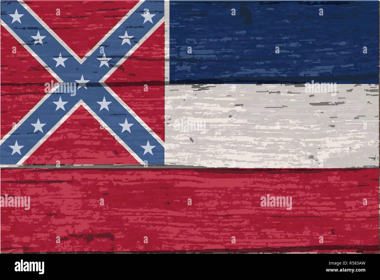 The flag of the USA state of Mississippi Stock Vector Image & Art - Alamy