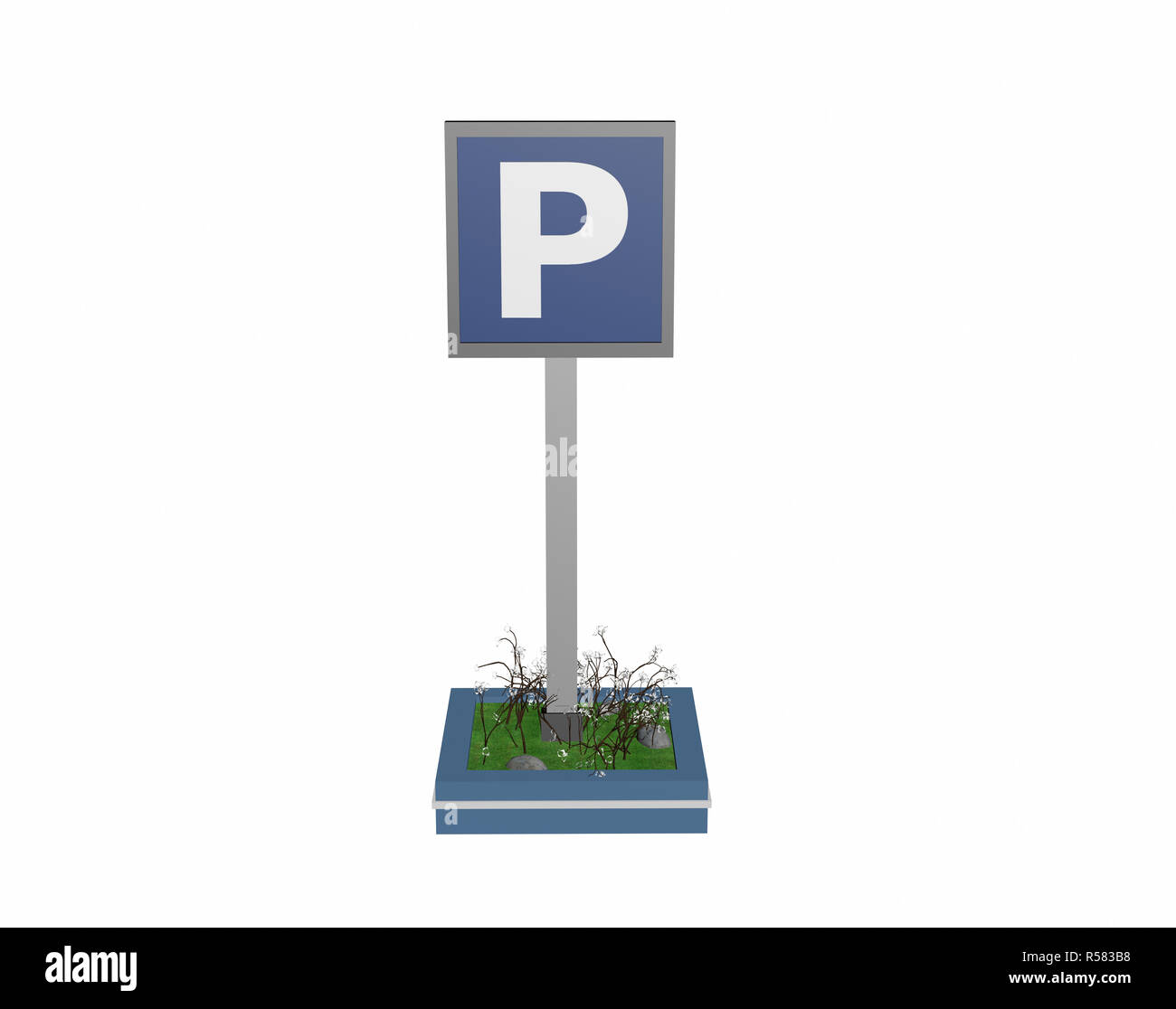 road signs park symbol isolated Stock Photo - Alamy