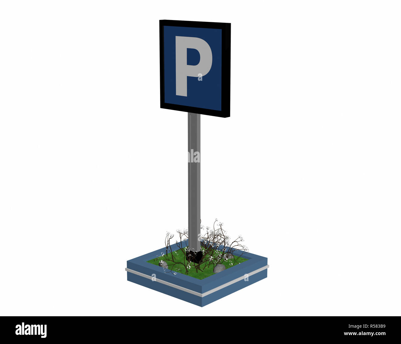 road signs park symbol isolated Stock Photo - Alamy