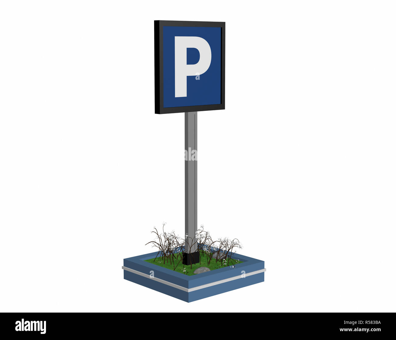 road signs park symbol isolated Stock Photo - Alamy