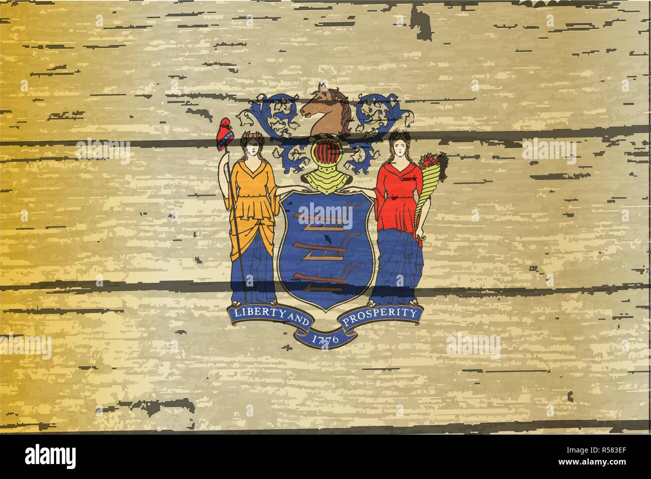 Jersey national flag Stock Vector Images - Alamy